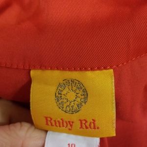 Ruby Rd. | Jackets & Coats | Ruby Rd Red 34 Sleeve Crop Trench Coat ...